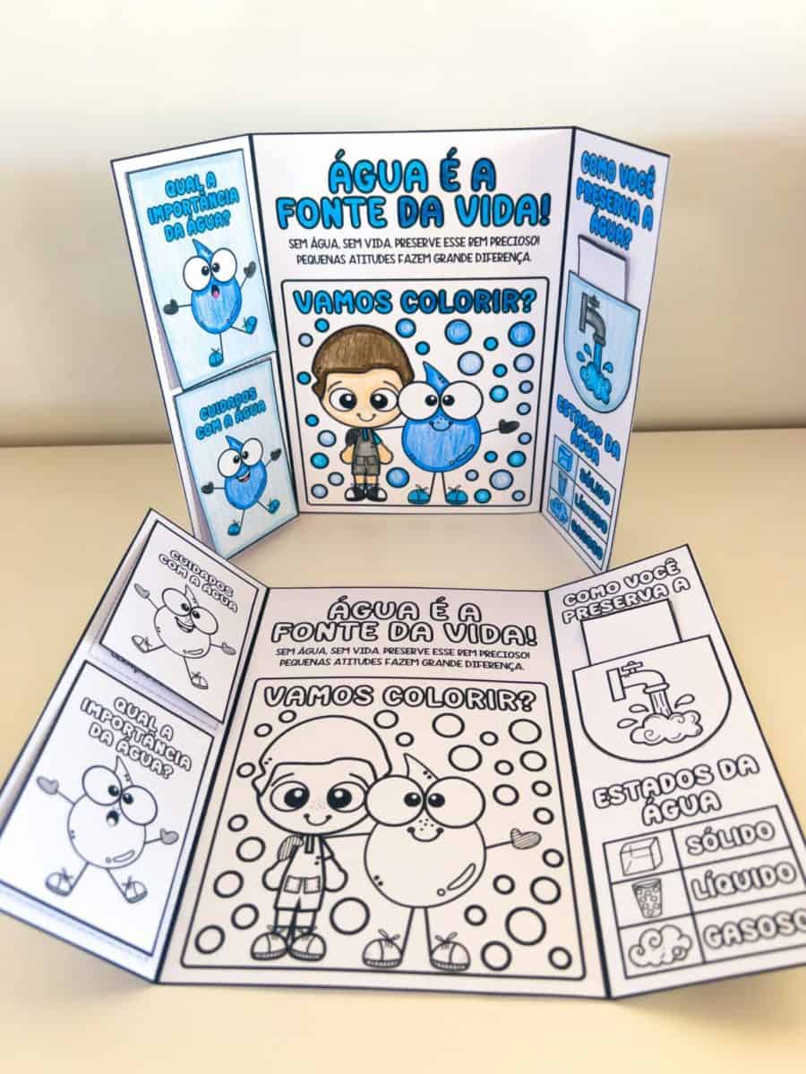 Lapbook - Dia da Água • Pedagogia de Ideias